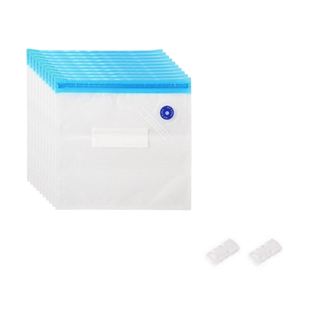 LITTLE HOME Reusable Vacuum Sealer Bags - 10 Pcs Food Storage Space ...