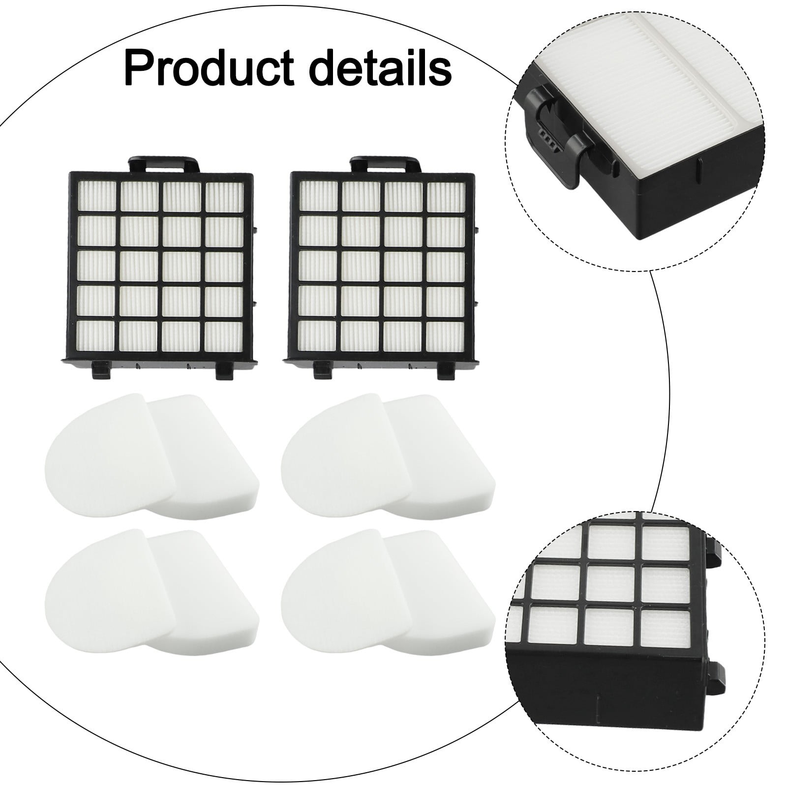 LITTLE HOME for Shark AZ4002 Replacement Filter Kit for Detect Pro Max ...