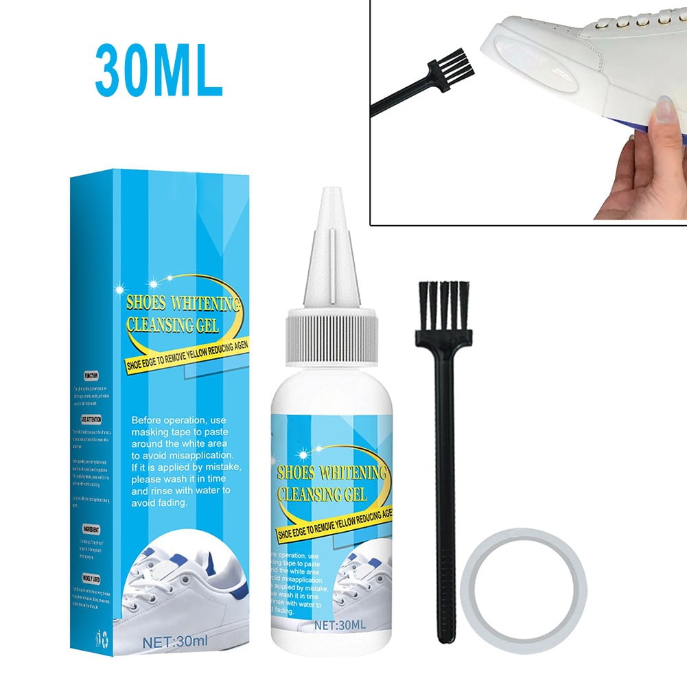 LITTLE HOME Shoe Cleaner - Whitening Cleansing Gel 1 oz Shoe Brush ...