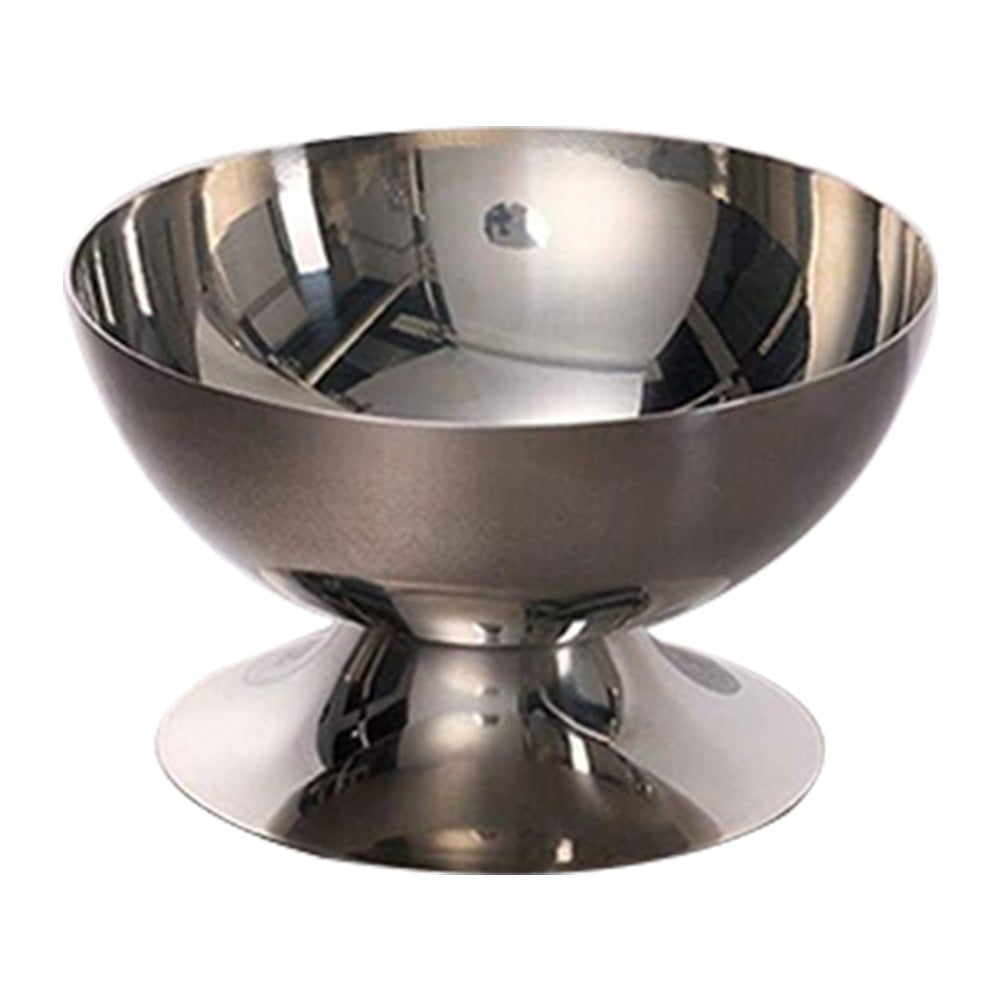 LITTLE HOME Stainless Steel Ice Cream Cup Dessert Bowl Set - Elegant ...