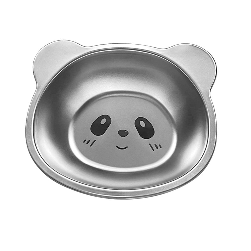 LITTLE HOME Stainless Steel Kids Dinner Plate, Children's Tableware Set ...