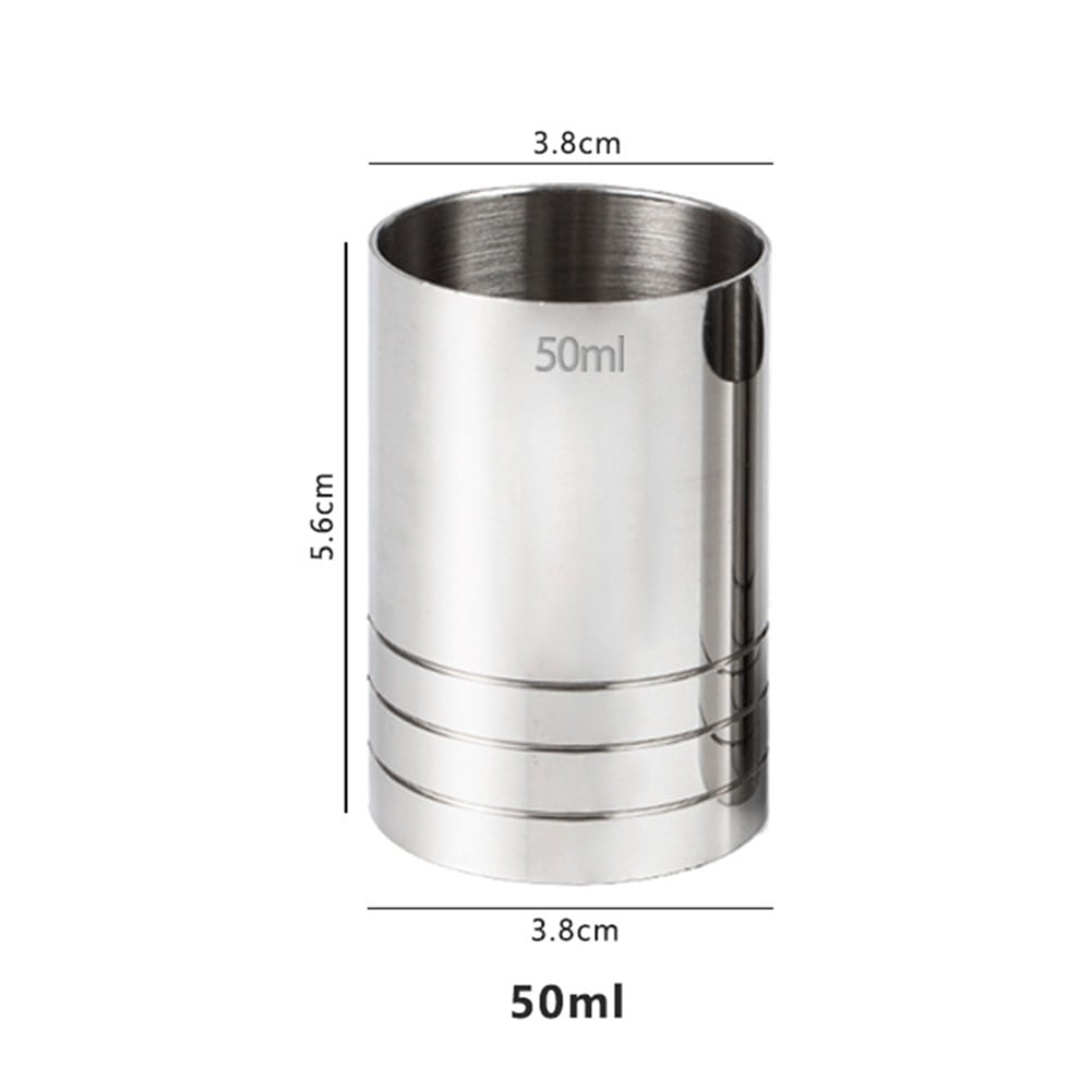 LITTLE HOME Stainless Steel Measuring Cup Set for Cocktails - 50ML ...