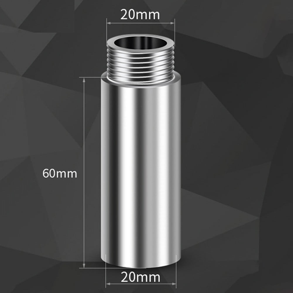 LITTLE HOME Stainless Steel Shower Head Extension Pipe 10-60mm Bathroom ...
