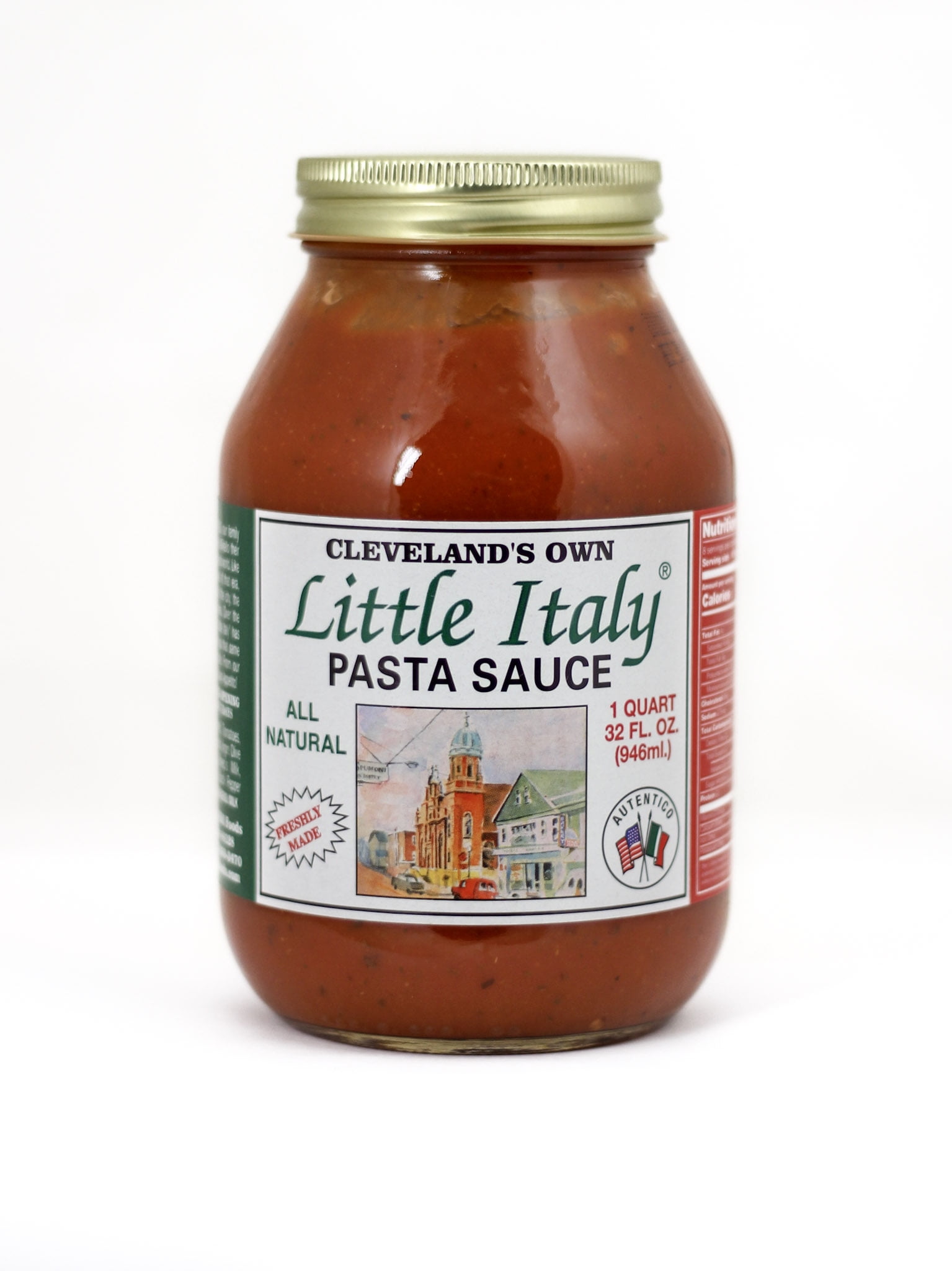 Little Italy Pasta Sauce 32 oz, Authentic Italian Style Sauce with ...