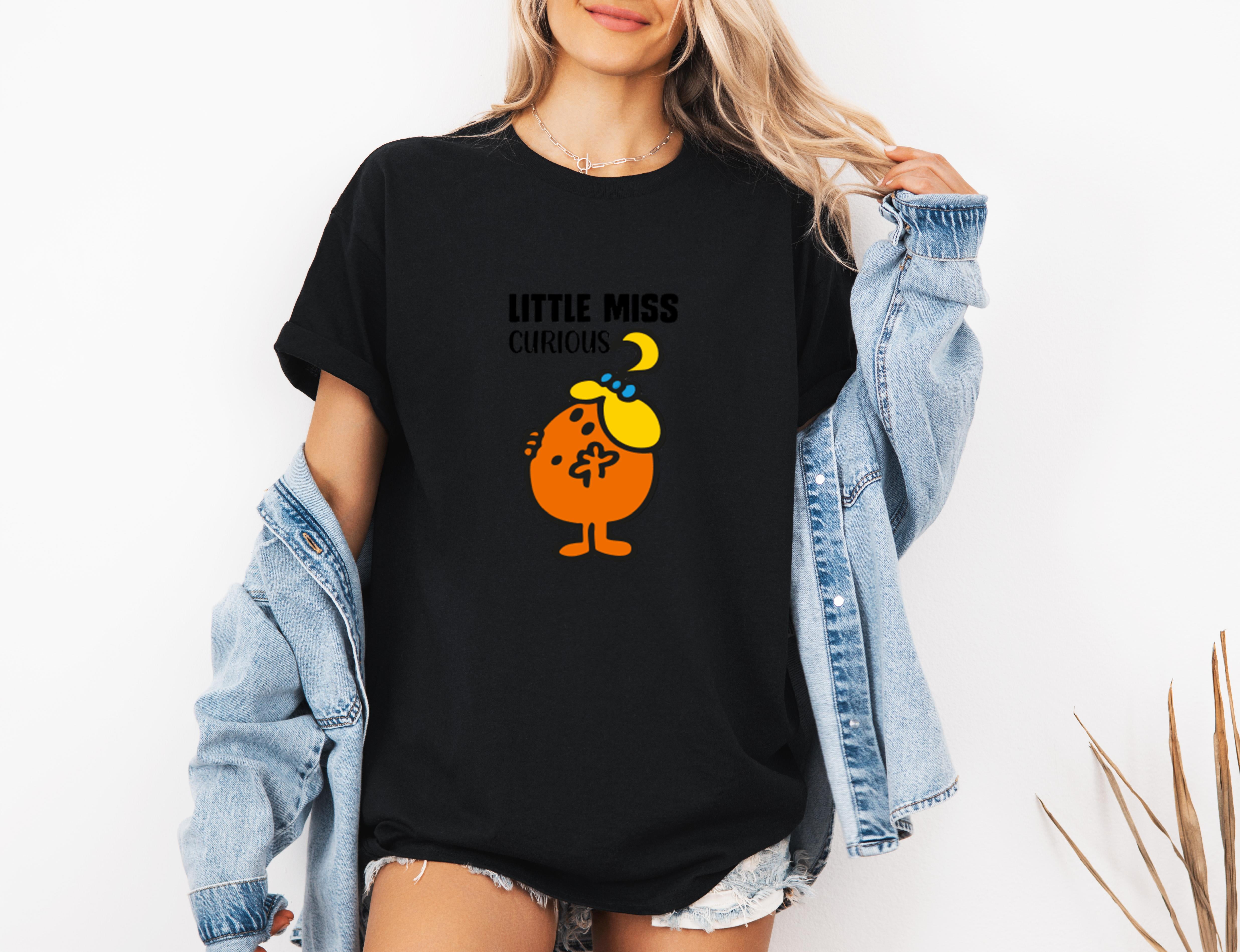 LITTLE MISS CURIOUS Inquisitive Funny Character Book Nostalgia Meme T ...