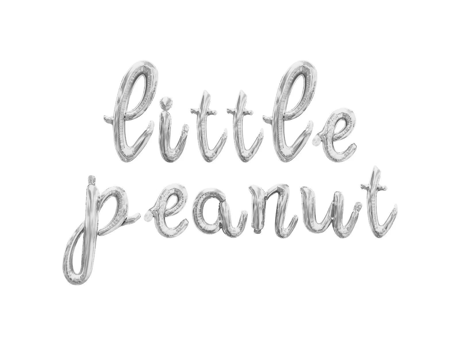 LITTLE PEANUT Cursive Letter Balloon Banner - Baby Shower Party ...