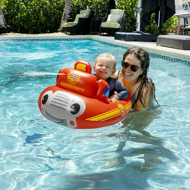 LITTLE TIKES Toddlers PVC Rescue Boat Pool Float - Walmart.com