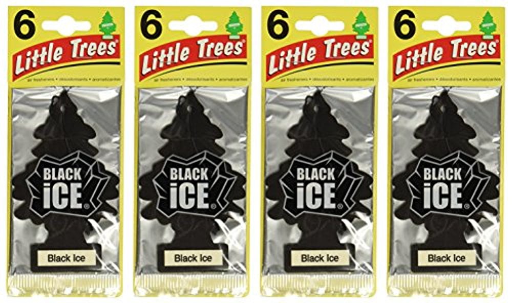 LITTLE TREES Black Ice Little Tree Air Freshener- 24 Pack - Walmart.com