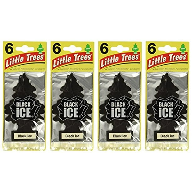 LITTLE TREES Black Ice Little Tree Air Freshener- 24 Pack - Walmart.com