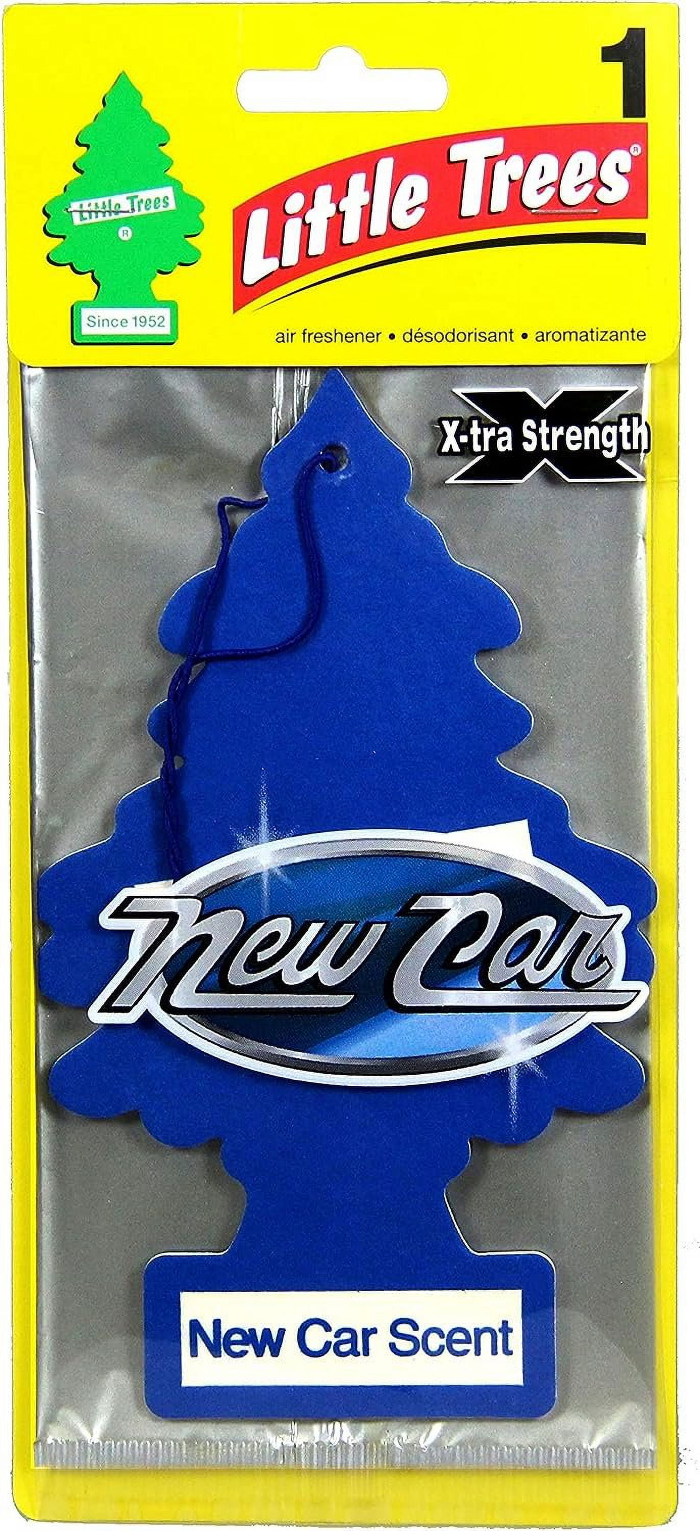 LITTLE TREES Car Air Freshener X-tra Strength Hanging Paper Tree for Home or Car New Car Scent 3 ...