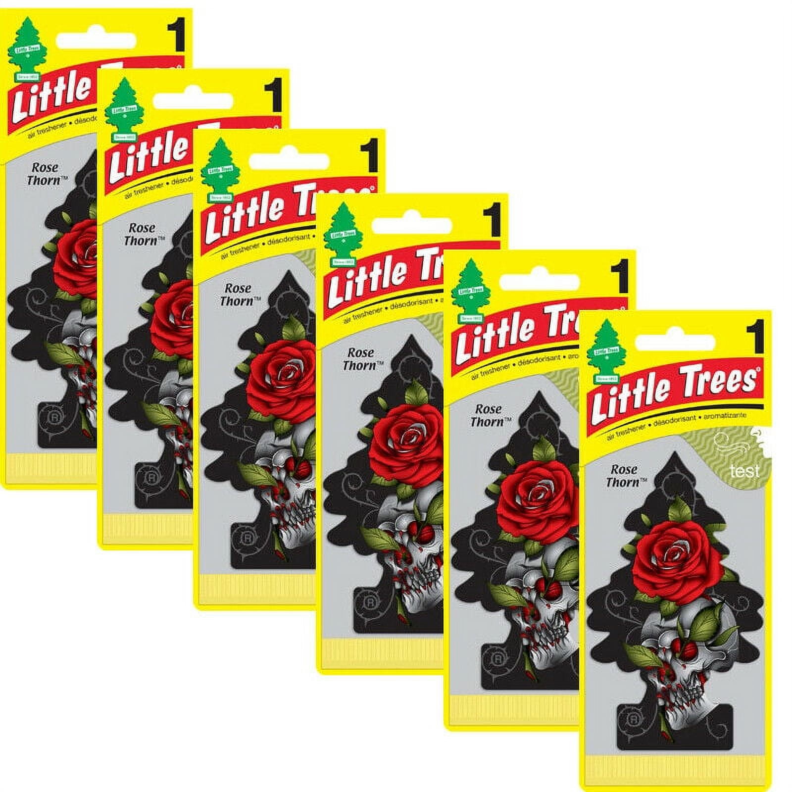 LITTLE TREES Rose Thorn Scent Automotive Air Fresheners, 6-Pack ...