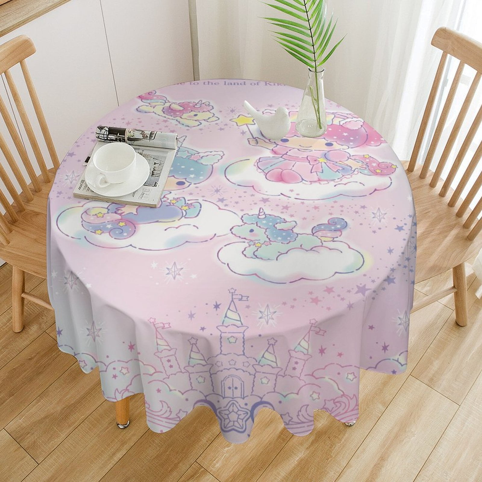 LITTLE TWIN STARS Tablecloth Anime for Dining Table Picnic Gift 36x36in ...