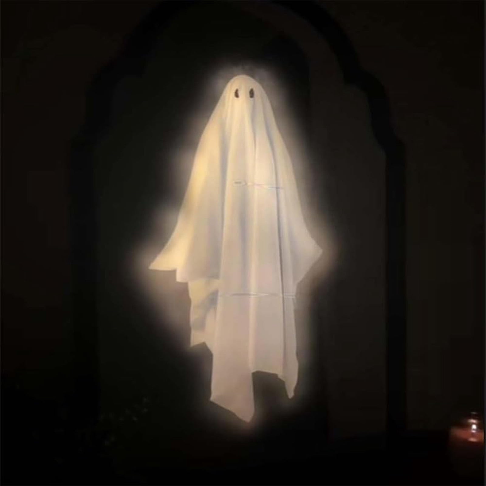 LITUSI 2025 Halloween Novelty Ghost Mirror with Creepy Eyes Ghost ...