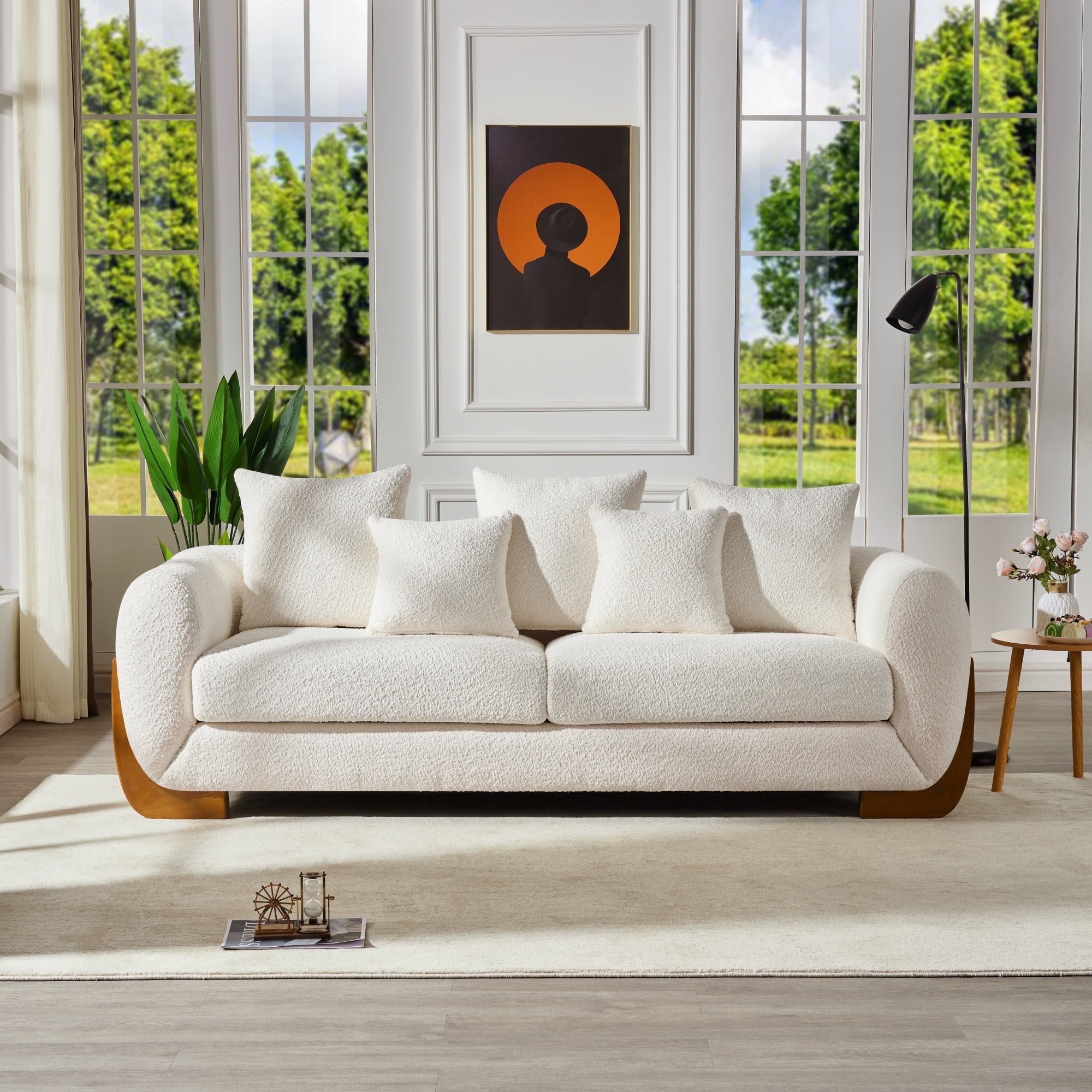 LITVZ 84 Inch Oversized Couch 3 Seaters for Living Room, Contemporary ...