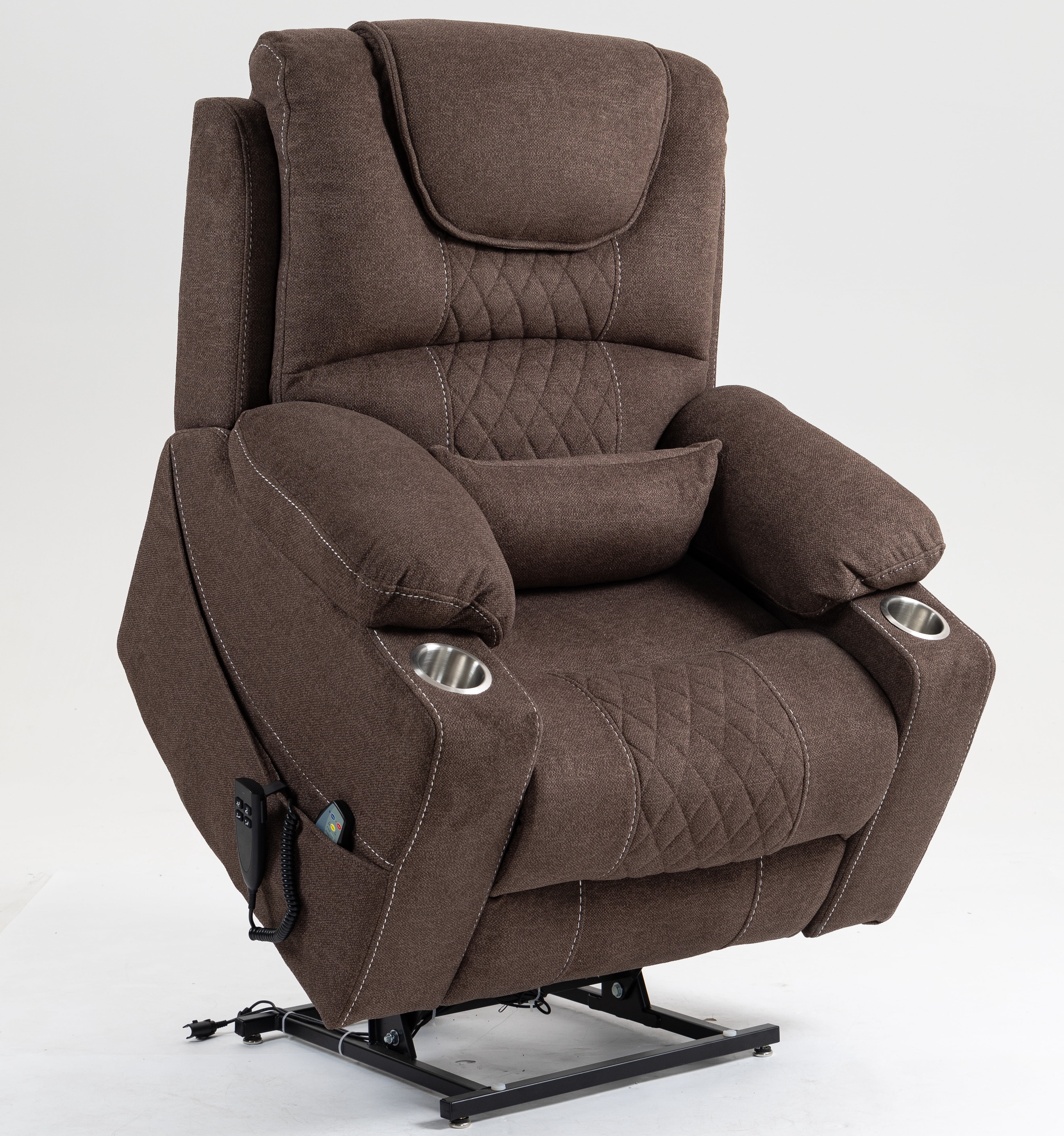 LITVZ Lay Flat Recliner Chairs for Sleeping, Dual Motor Power Lift ...