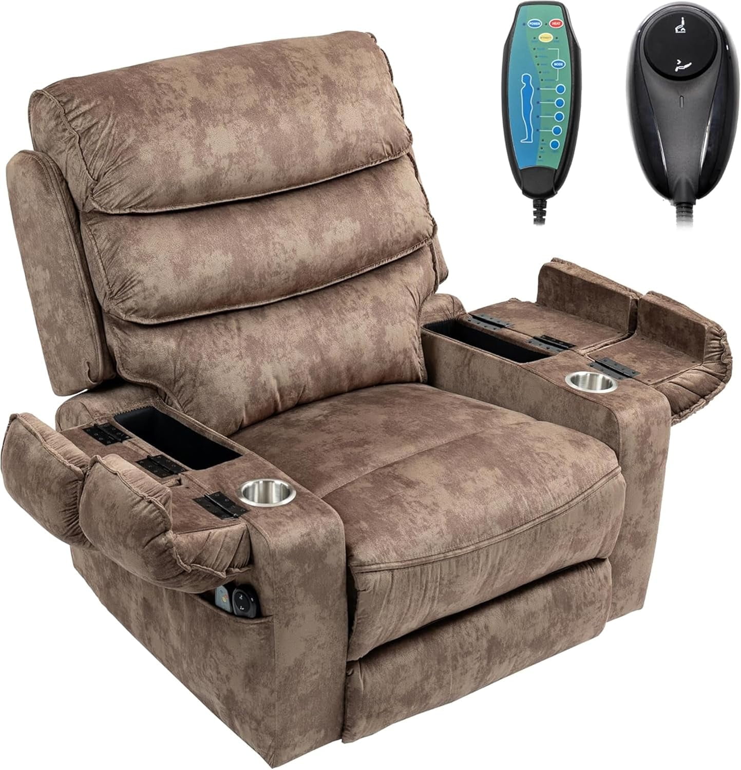 LITVZ Oversized Extra Wide Power Lift Recliner Chair Extended Footrest ...