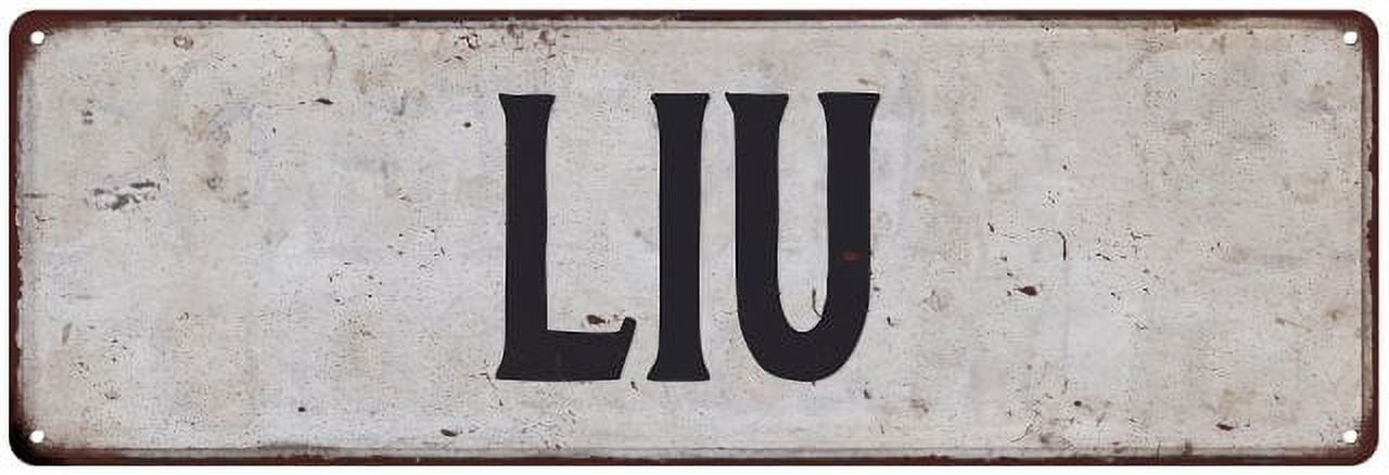LIU Vintage Look Gift Rustic Chic Metal Sign 6x18 206180036011 ...