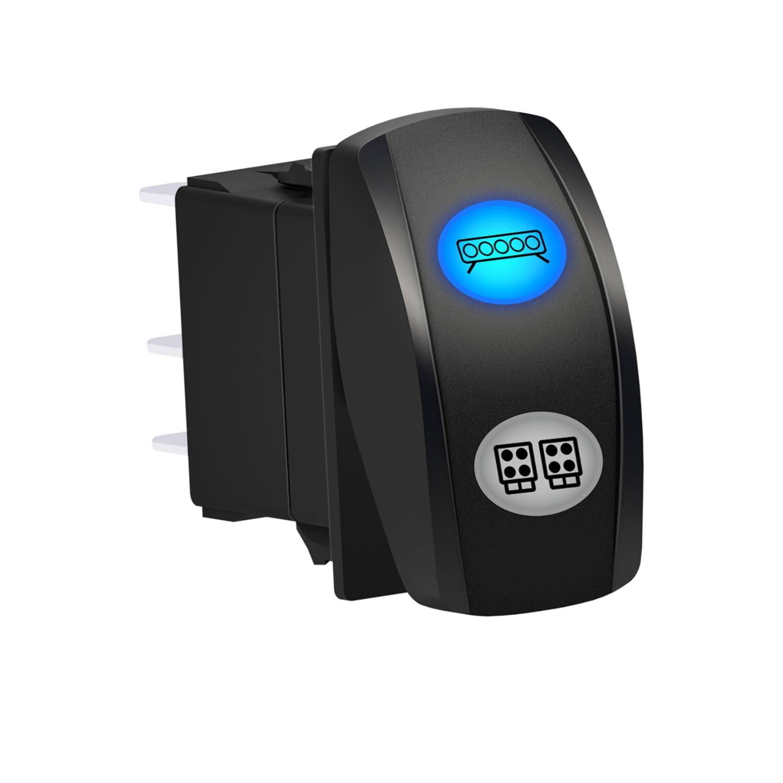 LIU Wiper 1 & Wiper Rocker Switch 7PIN DPDT ON Off ON Blue Led 3 ...