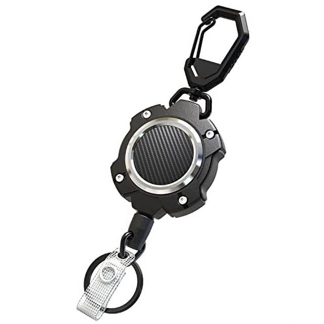 LIUGX Retractable Keychain, Heavy Duty Carabiner Key Chains, 10,000 ...