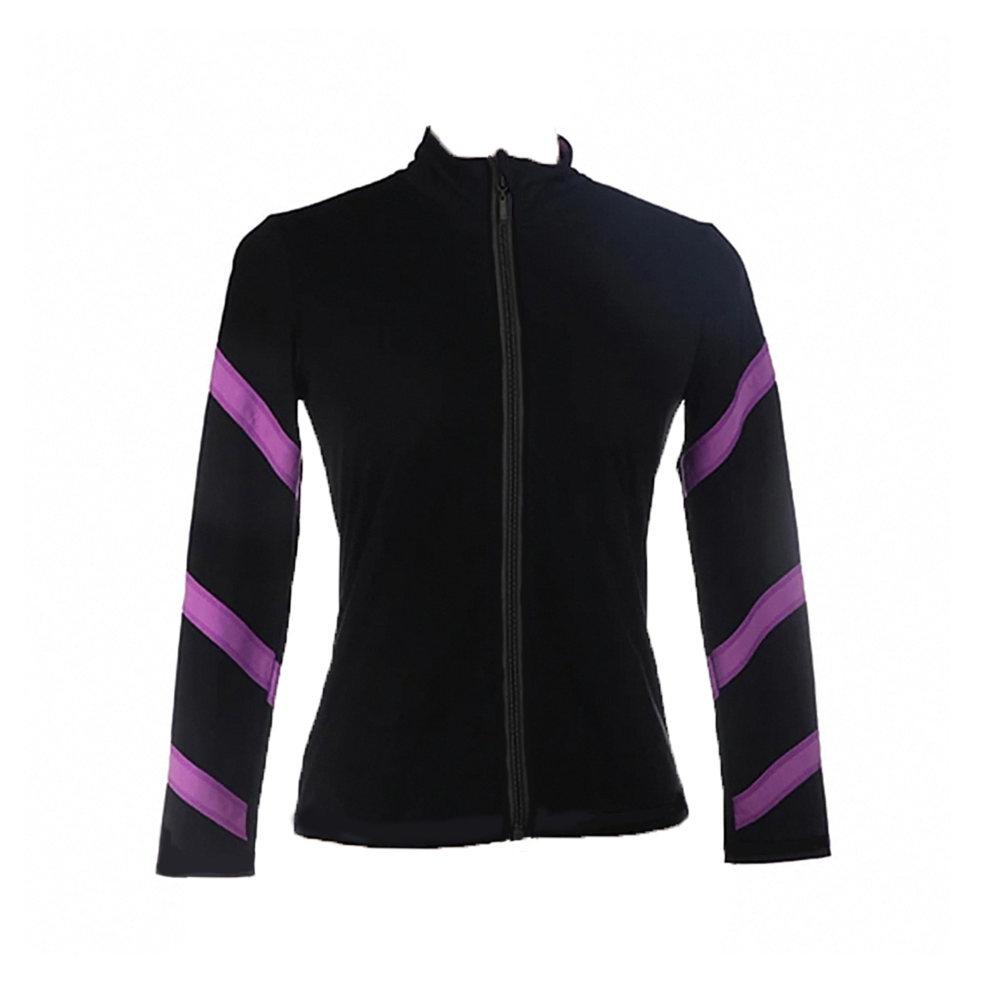 LIUHUO Custom Ice Skating Jacket Girls Ladies Polyester Black Top with ...