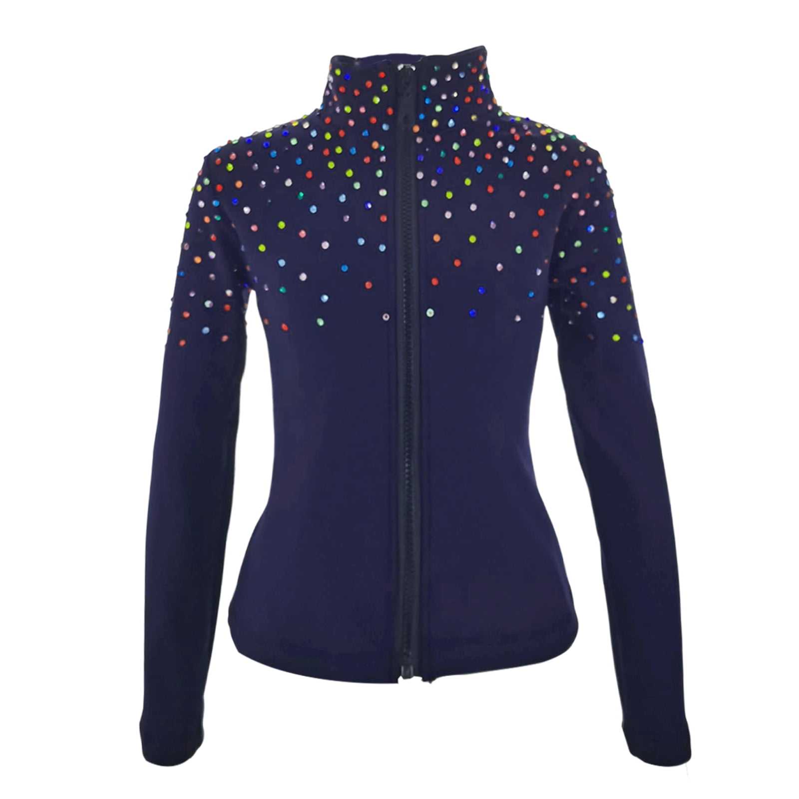 LIUHUO Figure Ice Skating Training Jackets Girls Womens Shiny Colored ...