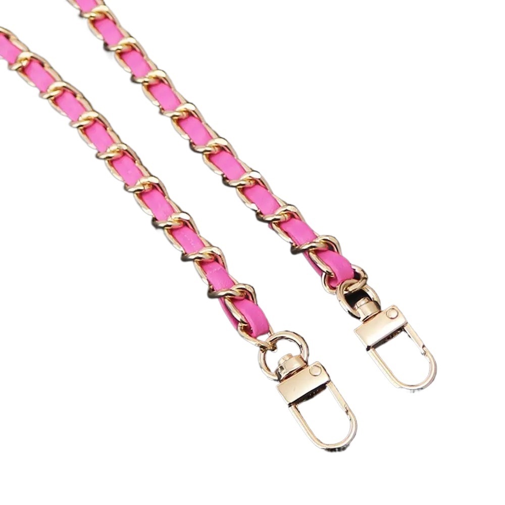 LIUJUAN 120CM PU Leather+Metal Woman Leather Strap Chain Shoulder Bag ...