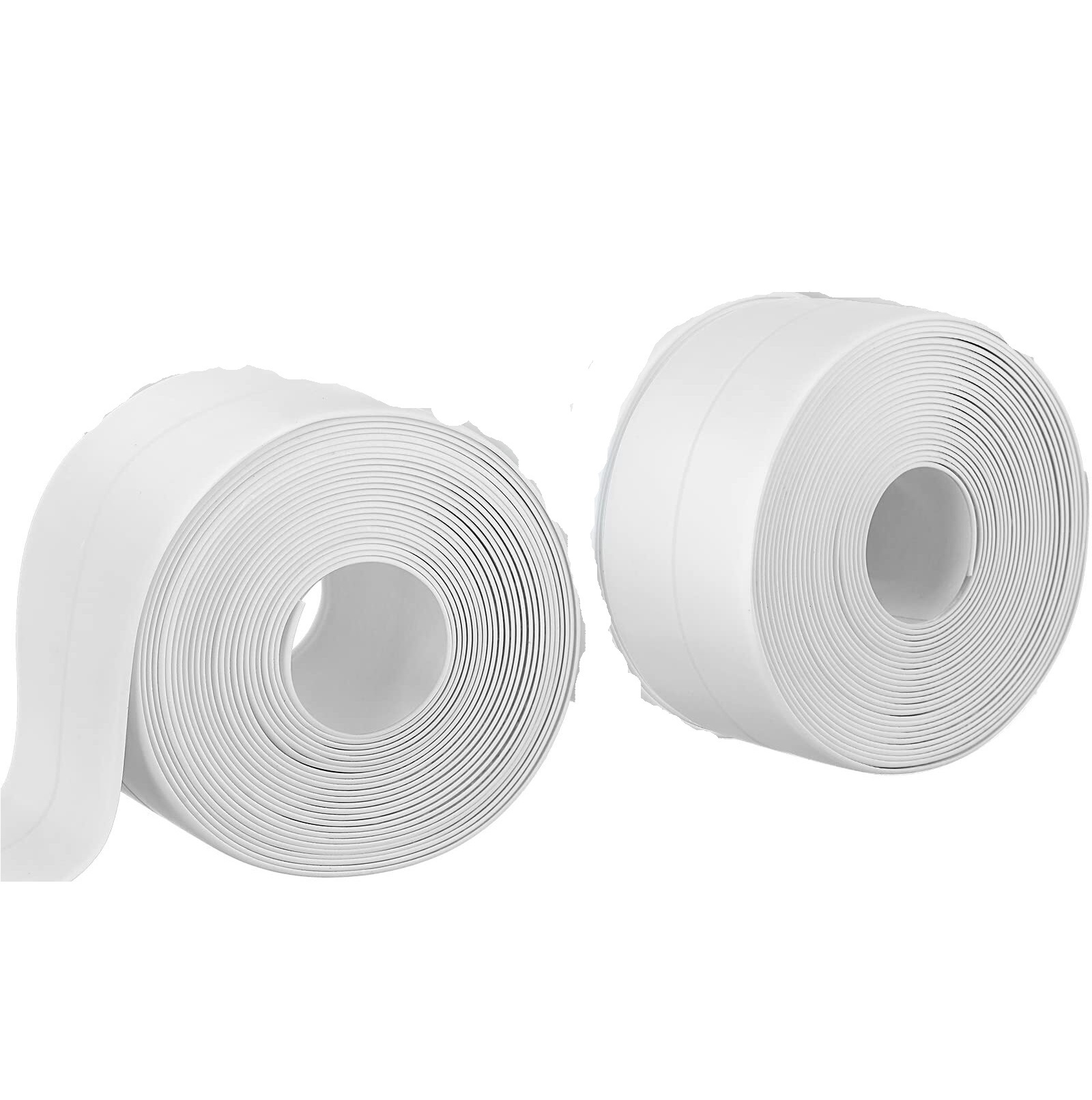 LIUJUAN 2 Rolls Caulk Tape Self Adhesive Caulk Strip Waterproof PVC ...