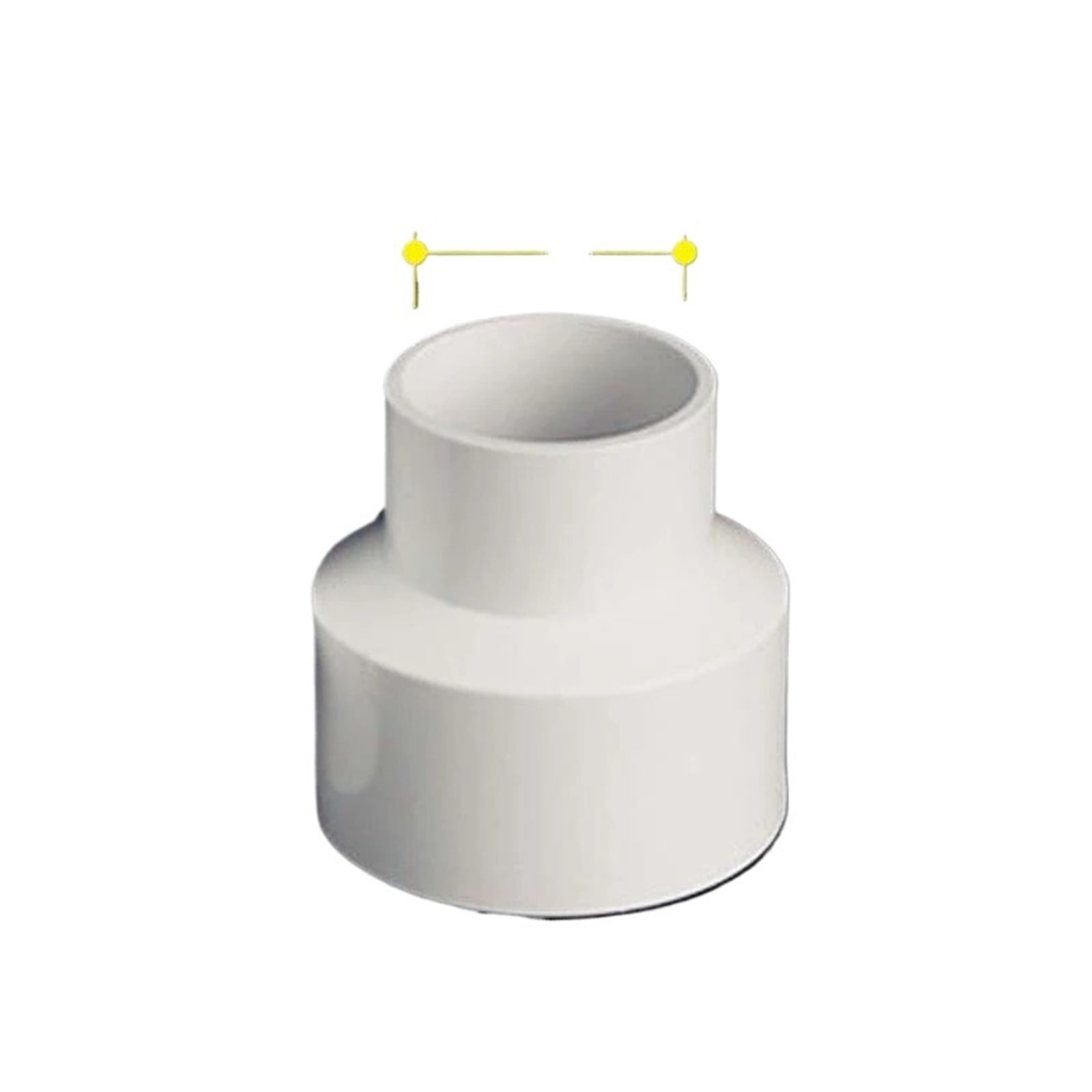 LIUJUAN 2pcs Inner 50mm To 32/40/63/75 Mm Reducer Adaptor For Vacuum ...