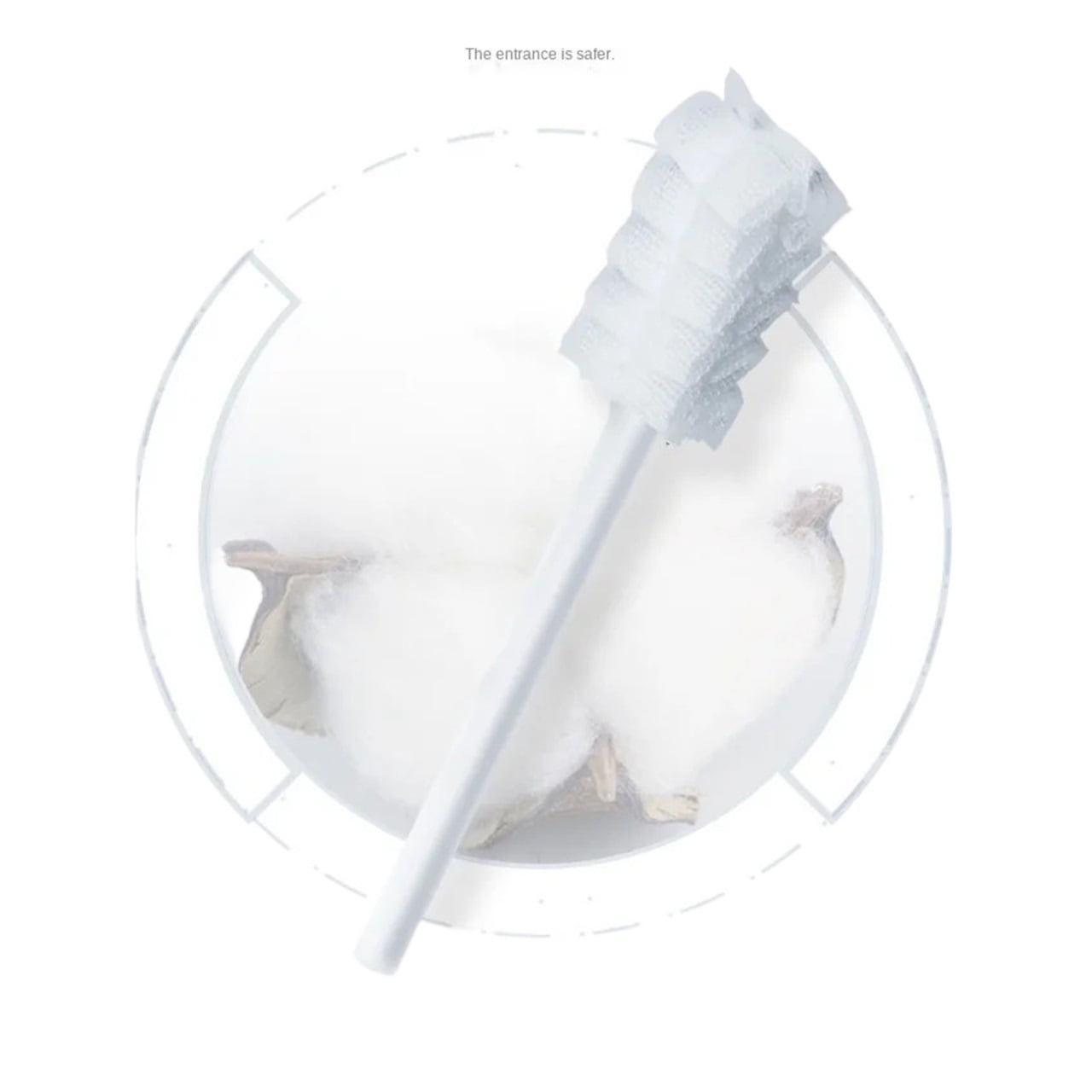 LIUJUAN 30 Pcs/Box Tongue Cleaner Disposable Gauze Toothbrush Paper Rod ...