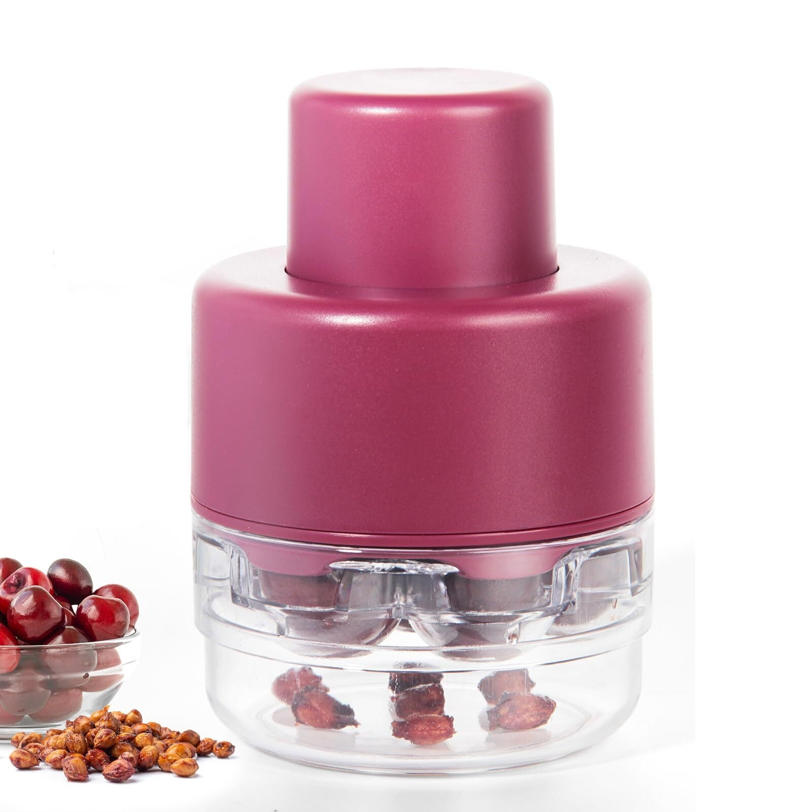 LIUJUAN Cherry Pitter Multiple, Push Type Cherry Seed Remover 7 at a ...