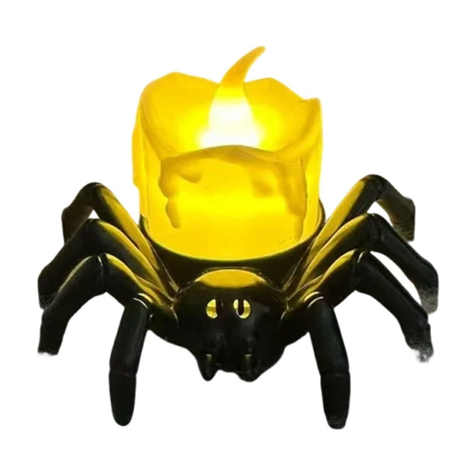 LIUJUAN Creepy Spider Halloween Decor Spooky LED Candle Light Safe ...