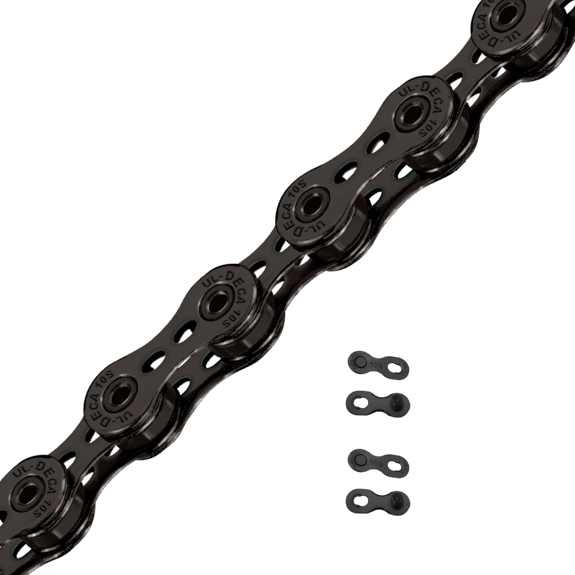 LIUJUAN DECA-101(UL) 10-Speed Light Weight Bike Chain, 116 Links, Ti-Black, Durable and Smooth ...