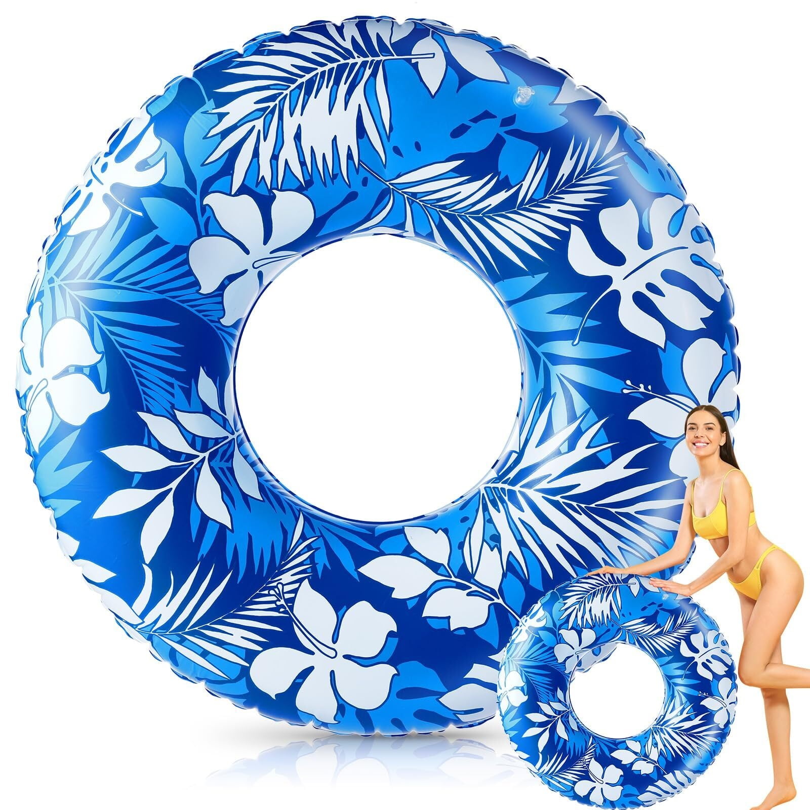 LIUJUAN Jumbo Float Tube 47.24 Inches Inflatable Pool Floats Large Pool ...