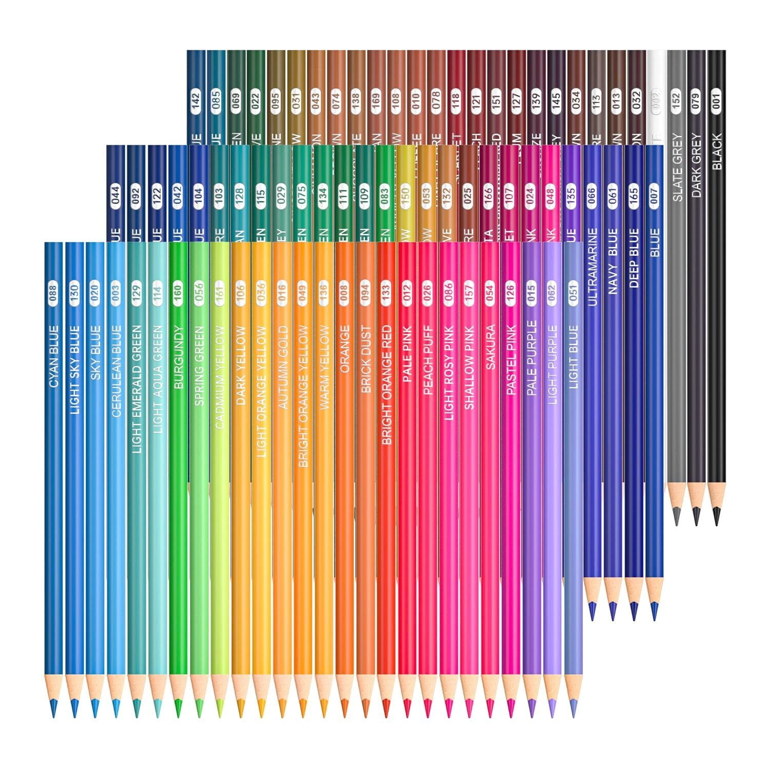 LIUJUAN Regular Colored Pencils, Colored Pencils for Adult Coloring ...