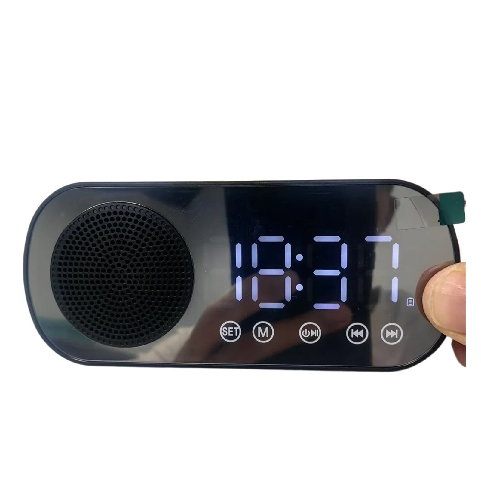 LIUJUAN USB Plug-in Mirror Digital Alarm Clock Timer Radio 2 Alarms ...