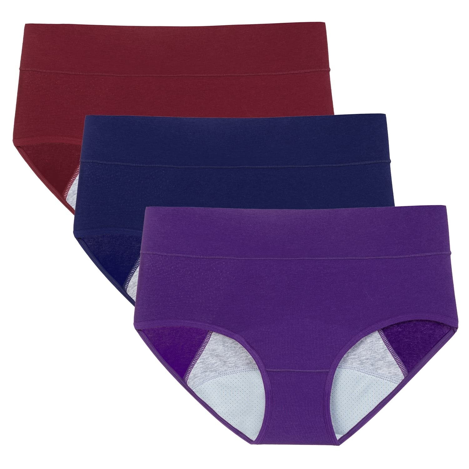 LIUJUAN Women's Incontinence Underwear High Absorbency Period Cotton ...