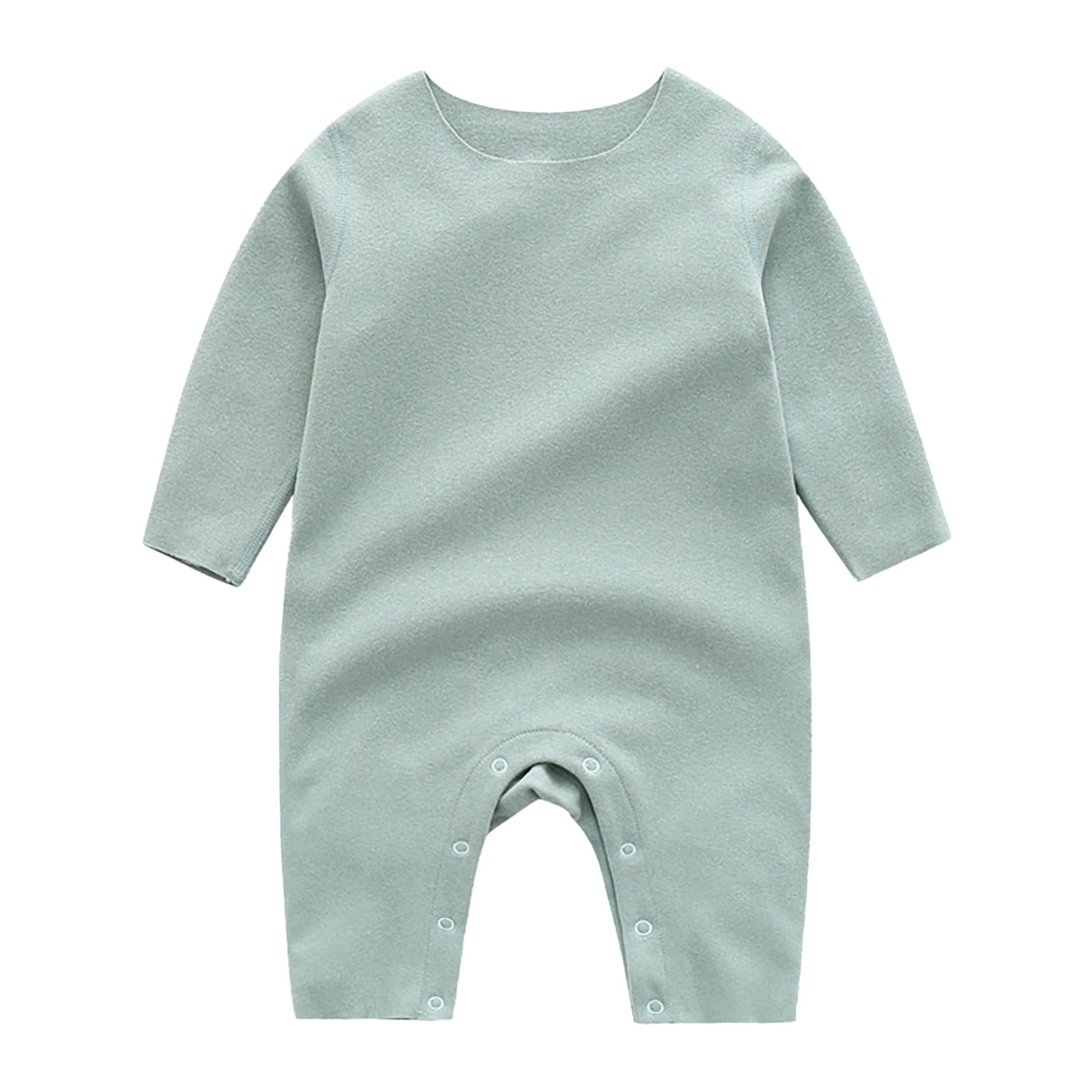 LIUJUNSHOP Baby Boy Girl Velvet Soft Thermal Long Sleeve One-piece Baby ...