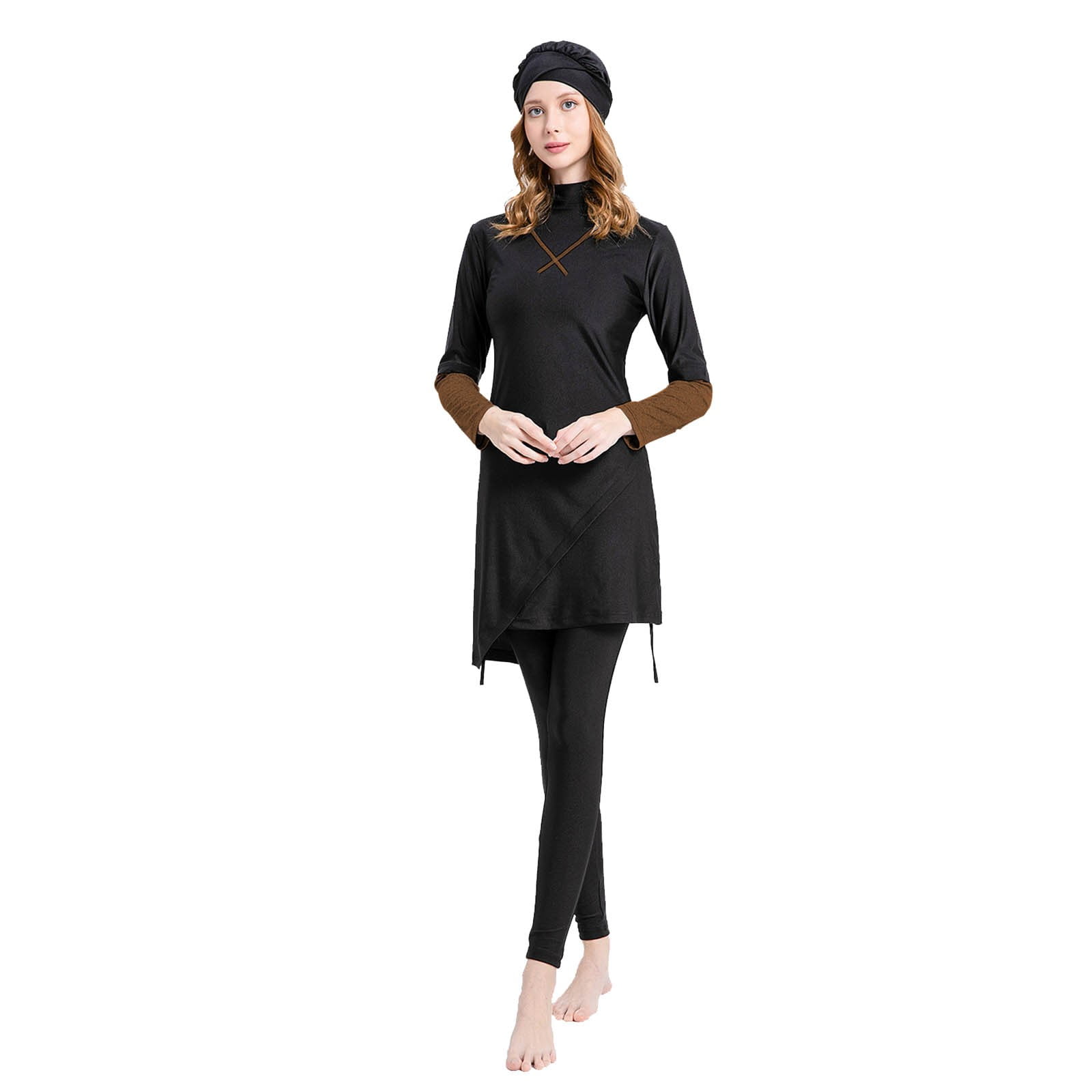 LIUJUNSHOP Women Modest Muslim Swimsuit Full Coverage Swimwear Islamic ...