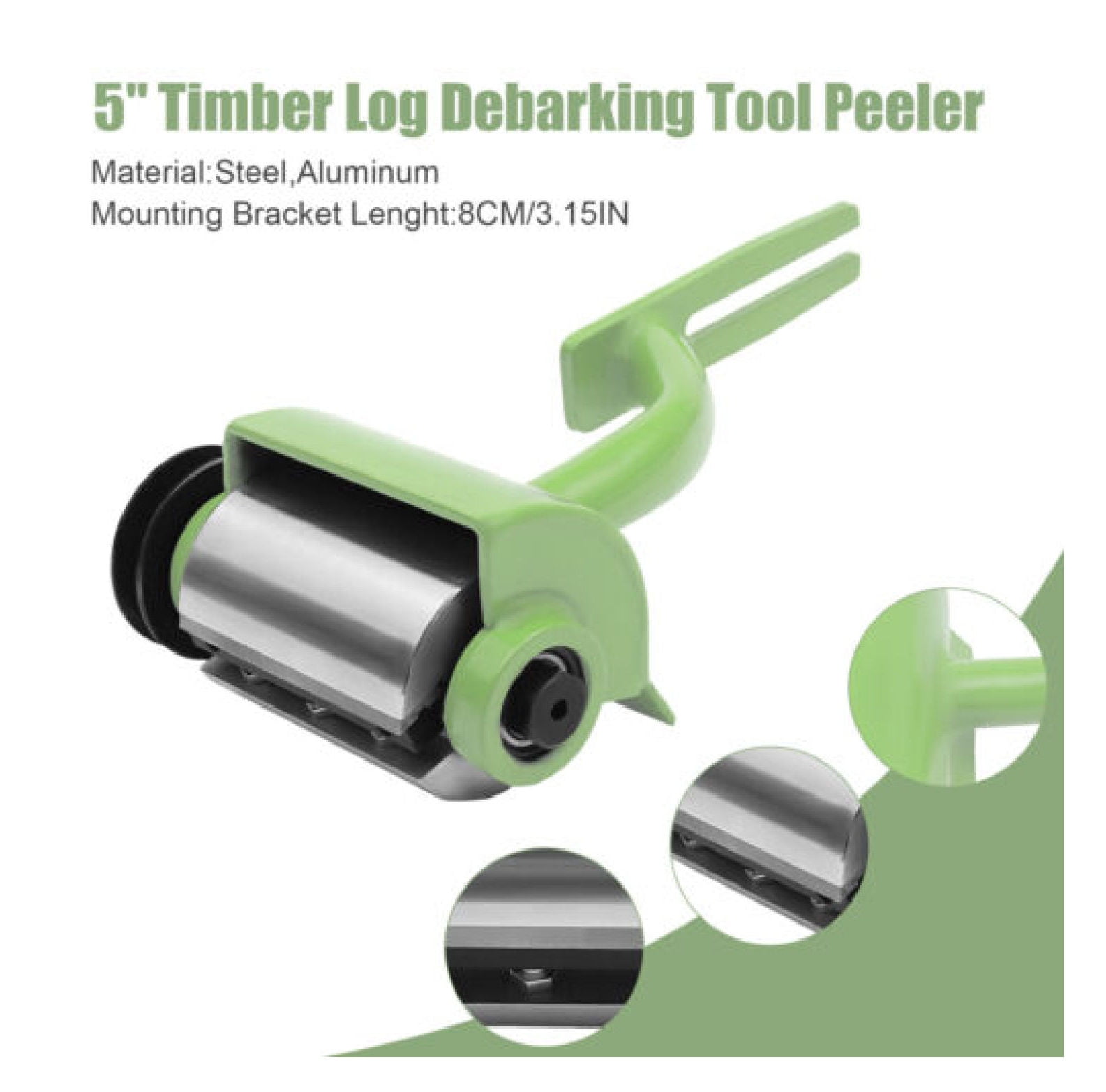 LIUYUDIY 10" x 5" Log Peeler Planer Tool Chainsaw Debarker Tools MS170 ...