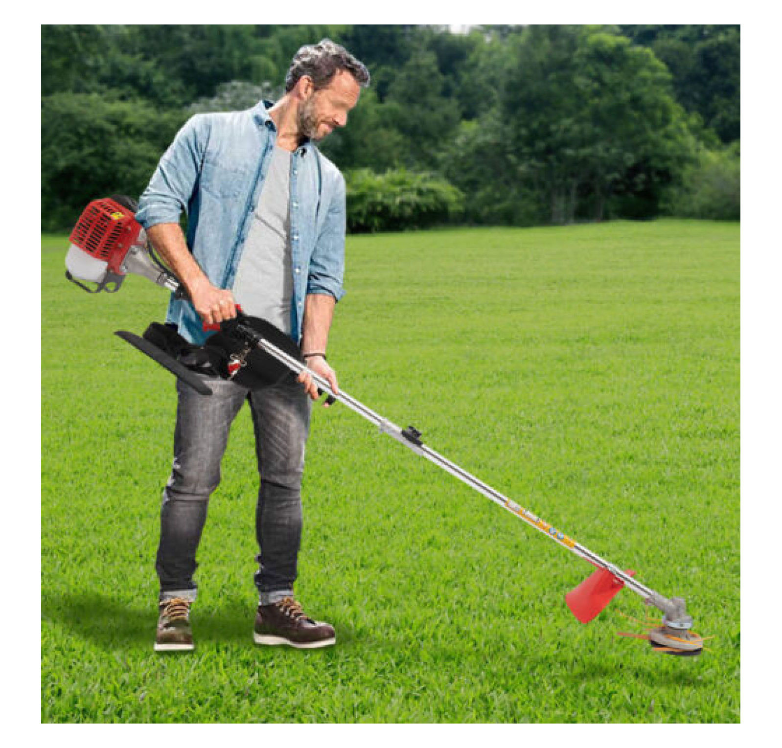 LIUYUDIY 26cc 2stroke Gas Weed Trimmer Cutter Grass Trimmer Weed Eater ...