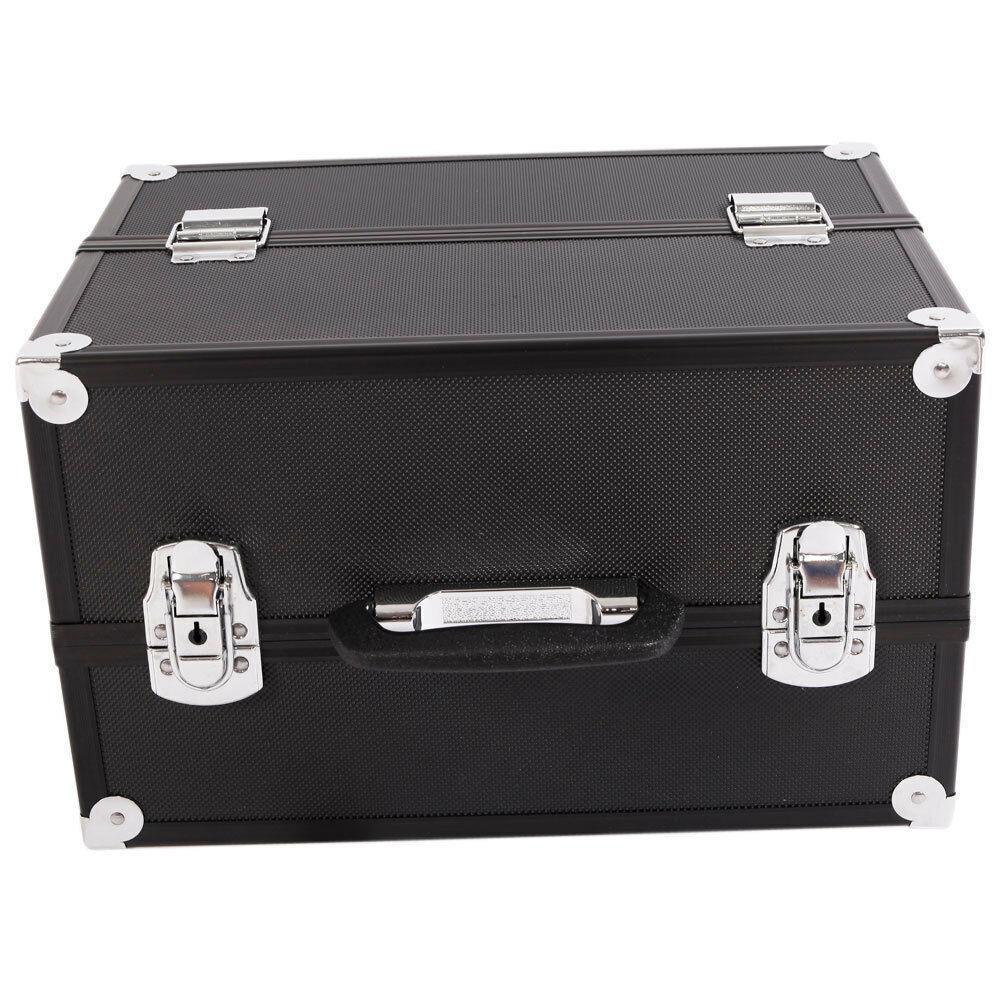 LIUYUDIY Aluminum Alloy Makeup Train Case, Portable Lockable Large ...