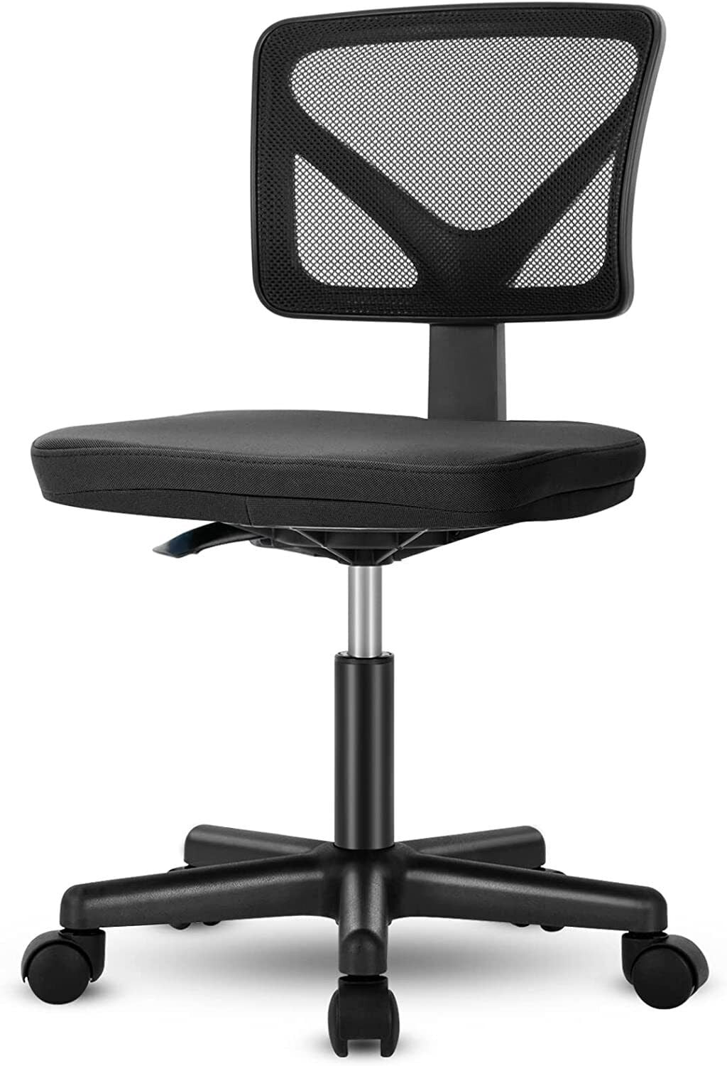 LIUYUDIY Armless Desk Chairs, Ergonomic Low Back Computer Chair No Arms ...