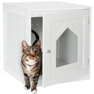 Amunrbrek Cat Litter Box Enclosure Furniture as End Side Table ...