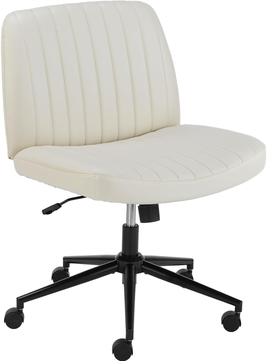 LIUYUDIY Criss Cross Legged Chair with Wheels, Home Office Desk Chair ...