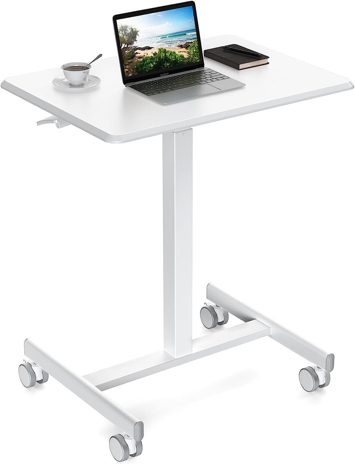 LIUYUDIY Mobile Small Stading Desk - Sit Stand Desk, Portable Rolling ...