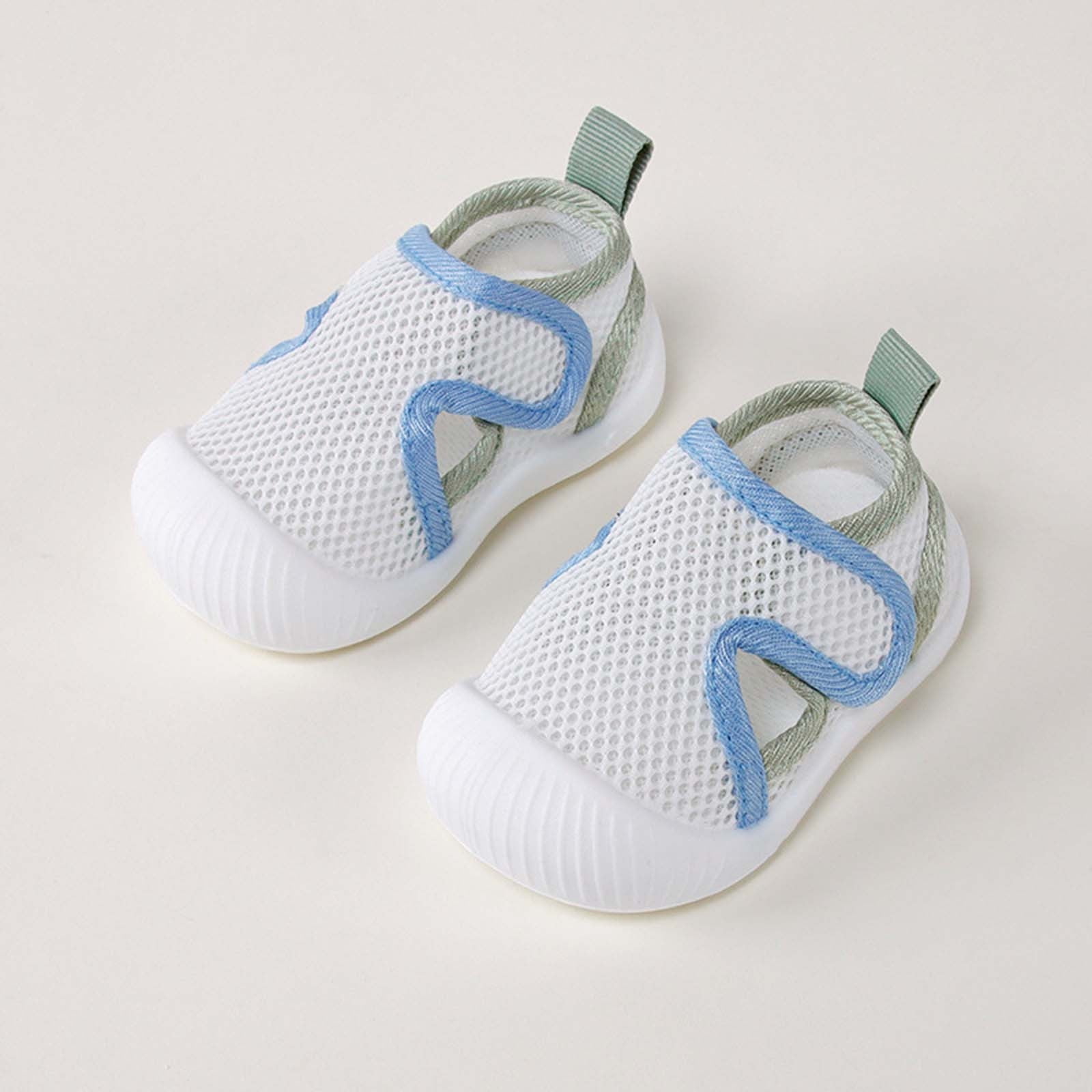 LIUYUNNN Toddler Solid Color First Walker Shoes with Grip Sneakers ...