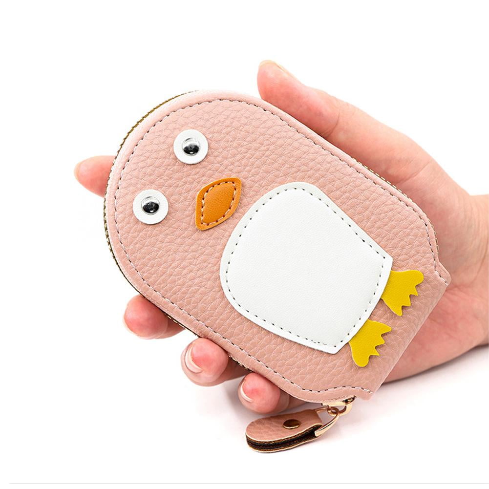 LIUZHIPENG Cute Penguins PU Credit Card Coin Wallet, Small Cartoon ...