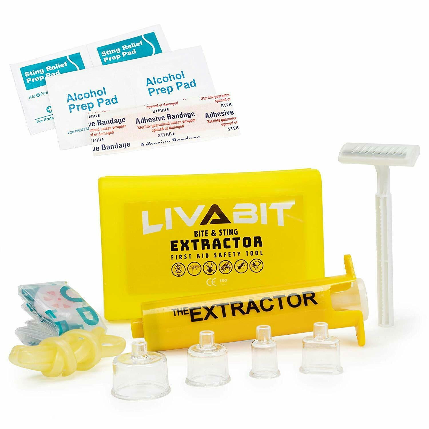 LIVABIT Emergency Venom Extractor Snake Bite & Sting Suction Pump ...