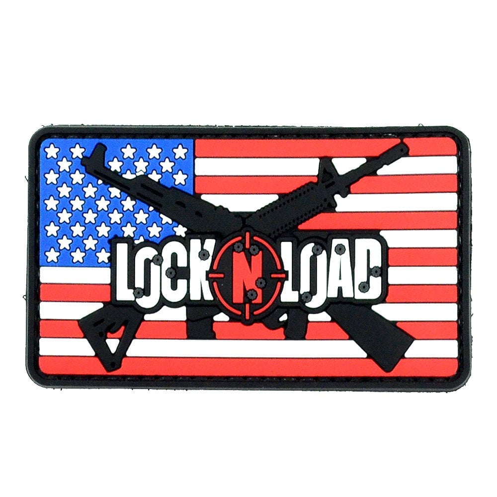 LIVABIT PVC Rubber 3D Patch MP-12 Tactical Airsoft Paintball US Flag ...