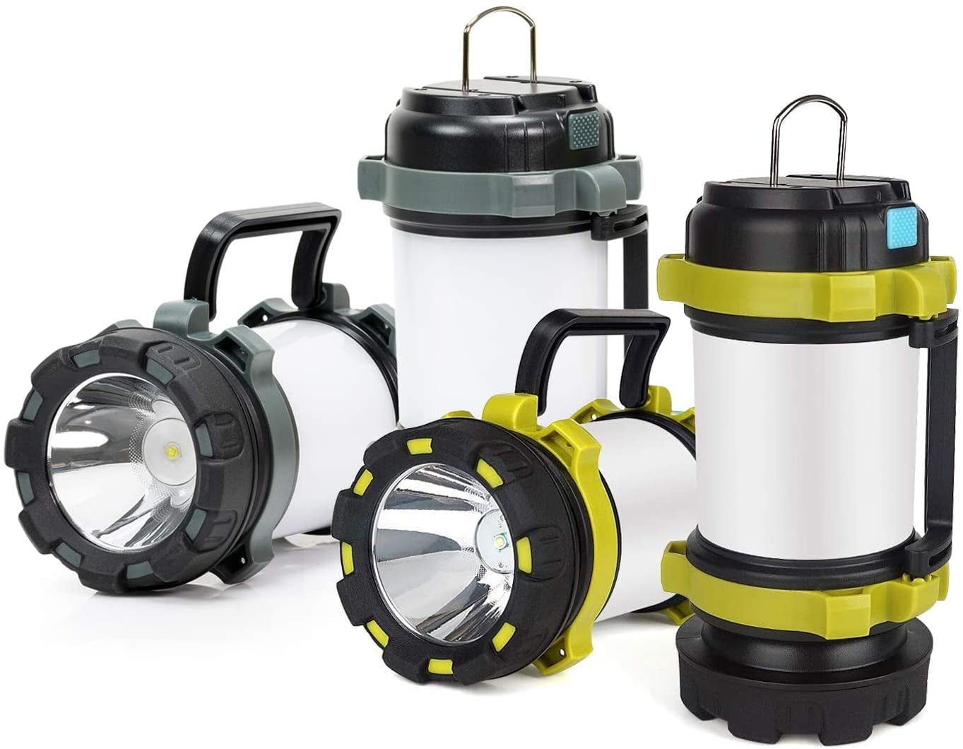 LIVABIT Rechargeable LED Camping Lantern with 6 Modes, High Brightness ...
